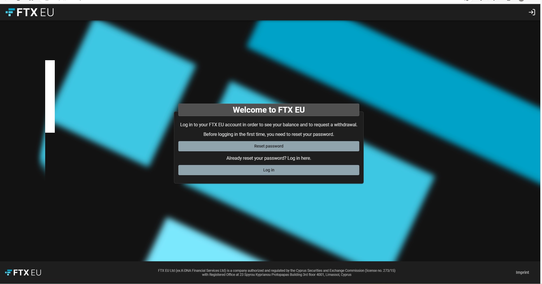 Exclusive: FTX Europe Launches New Website for Customer Balance Withdrawal